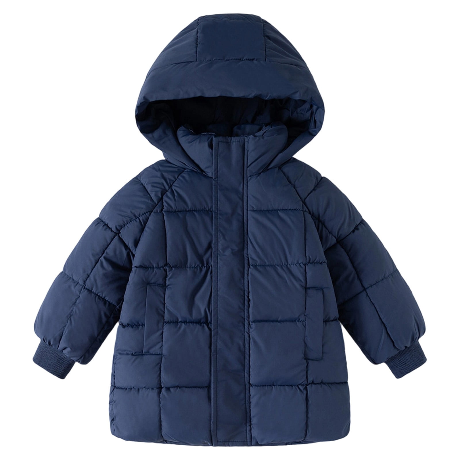 WOYY Toddler Girls Long Winter Down Coat Warm Hooded Outerwear Quilted ...