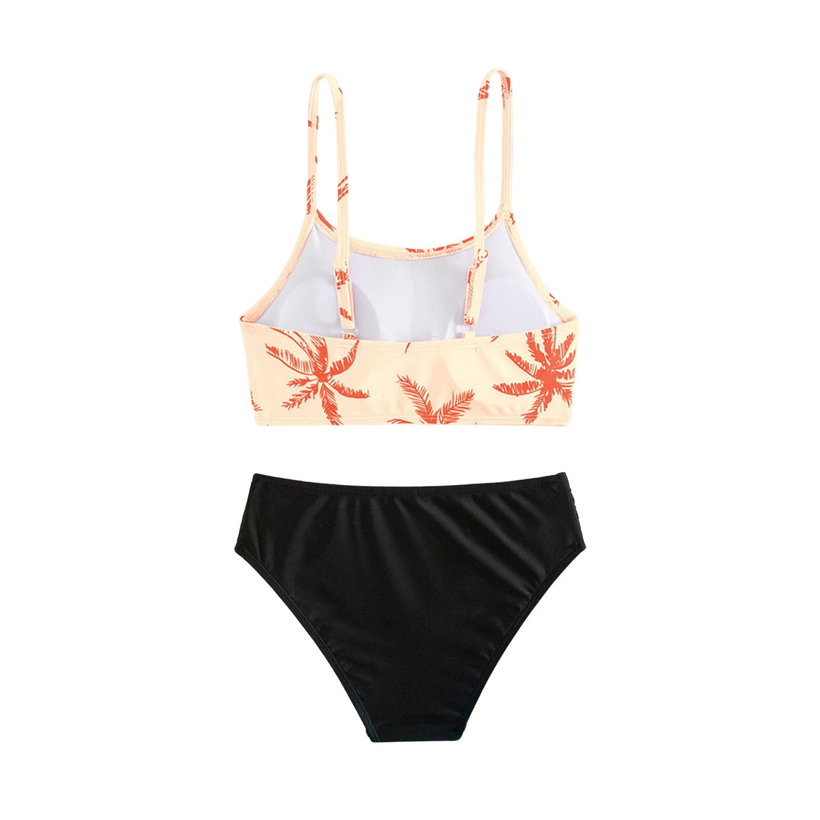 WOYY Tween Girls Ruffled Tankini Swimsuit with UPF50+ Bathing Suit ...