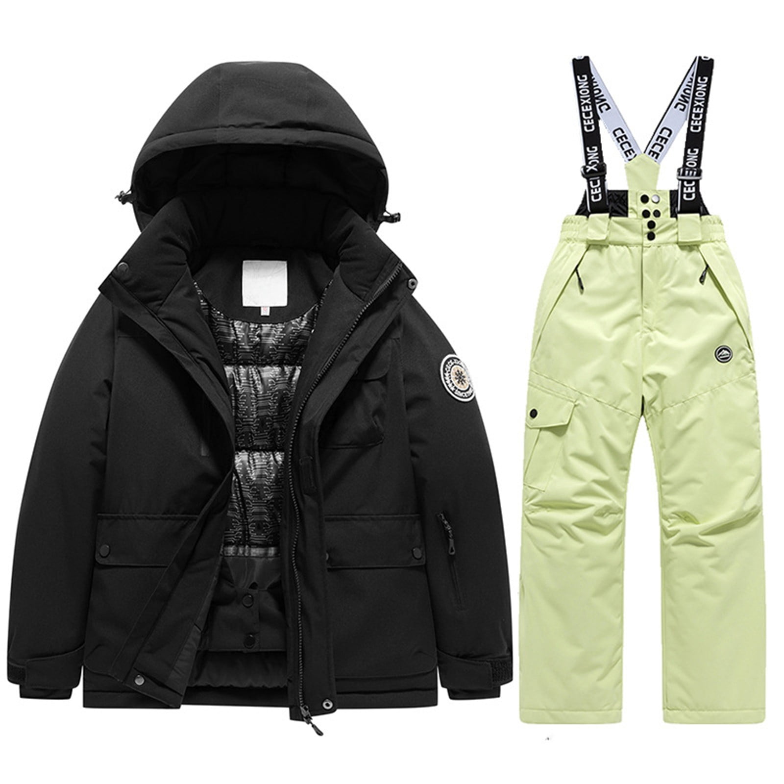WOYY Winter Snowsuit for Boys Heavyweight Ski Suit Warm Jacket Pants ...