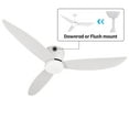 Free Shipping! WOZZIO 52'' White Ceiling Fan with Light and Remote ...