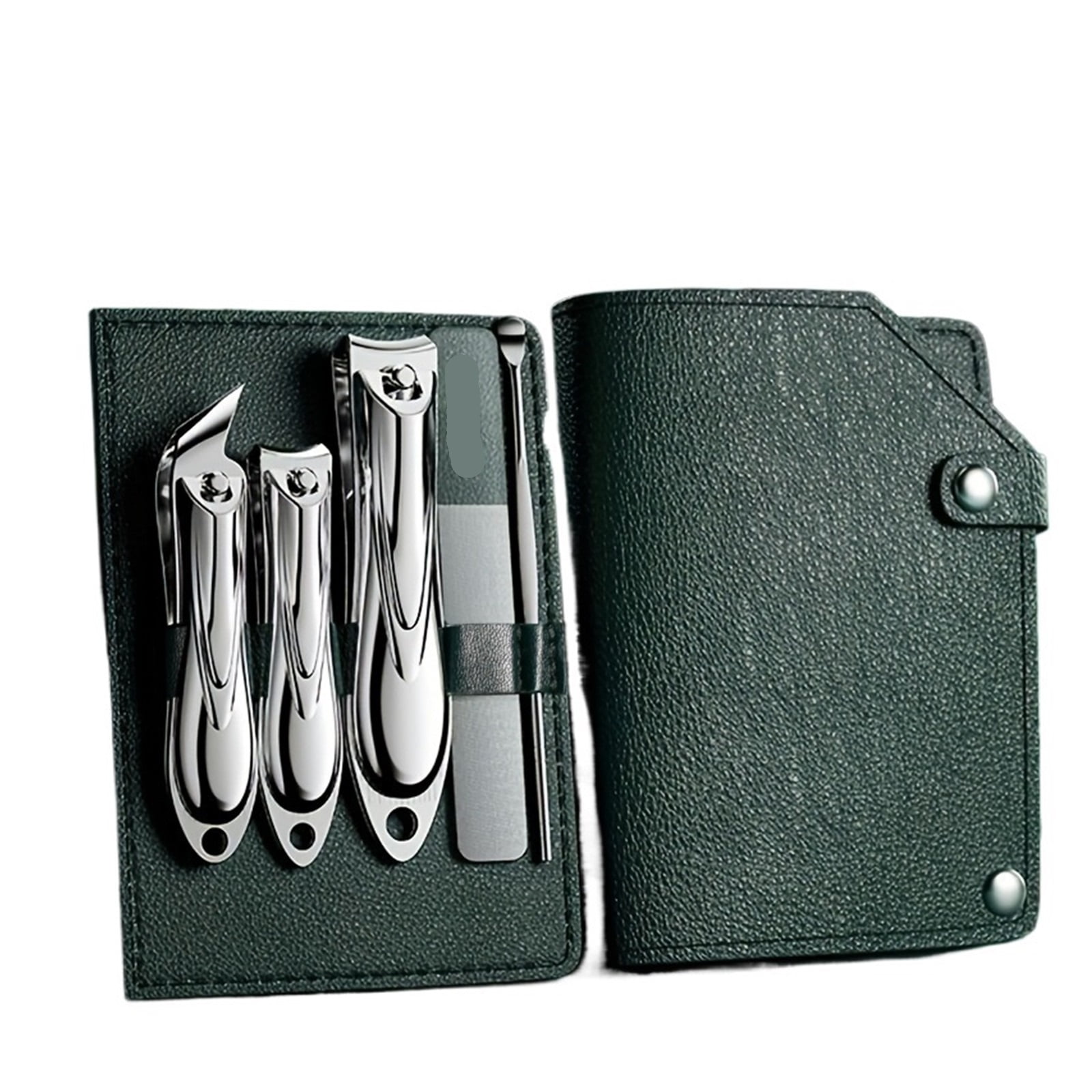 WP 1set 5-in-1 Stainless Steel Nail Clipper Kit, Concave Blade Edge ...