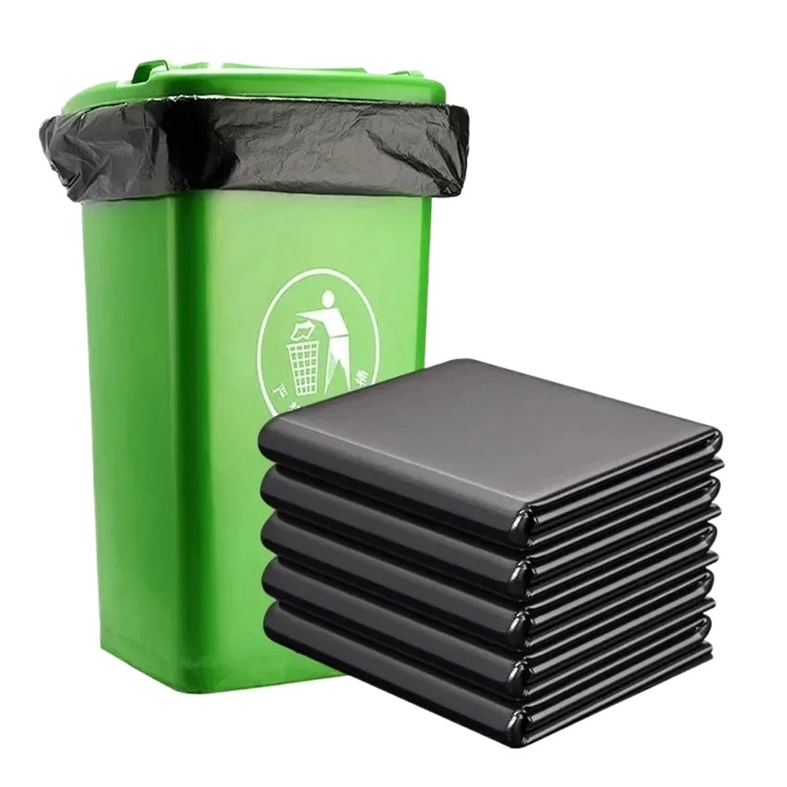WP 25PCS Large Size Heavy Duty Extra Large Garbage Bag Commercial trash ...