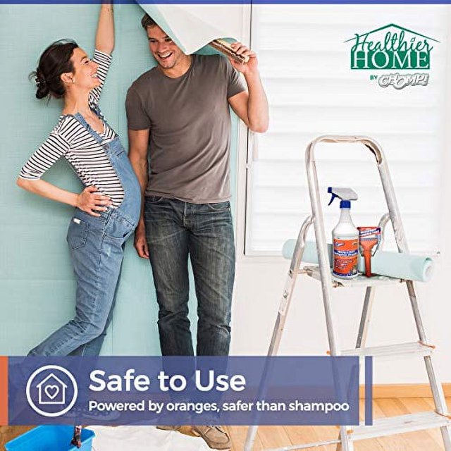 WP Chomp World’s Wallpaper Stripper: and Sticky Paste Remover, Citrus ...