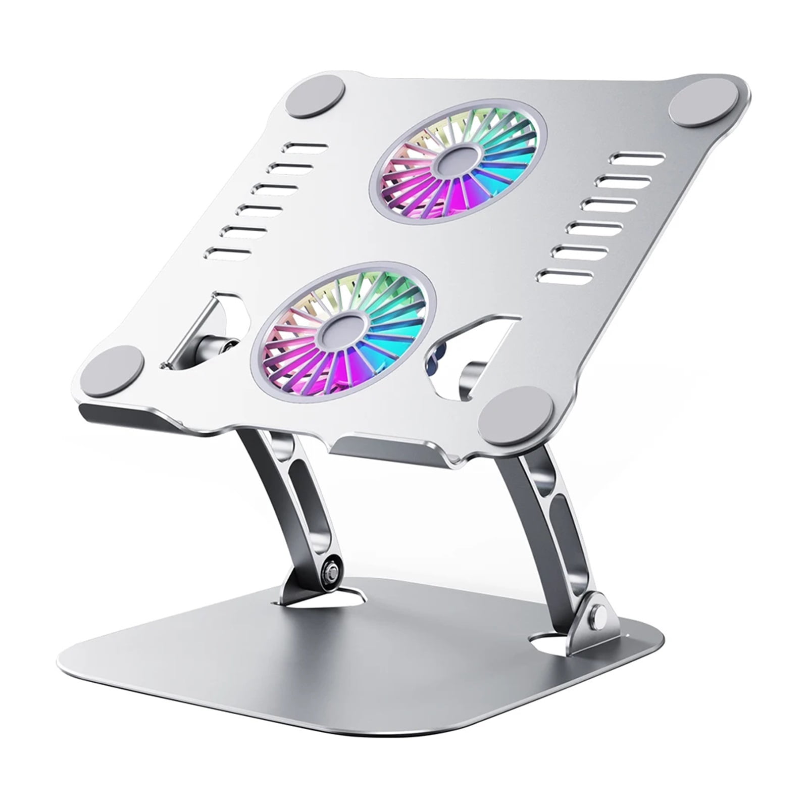 WP Foldable Desktop Laptop Cooling Stand Anti-slip with 2 Cooling Fan ...