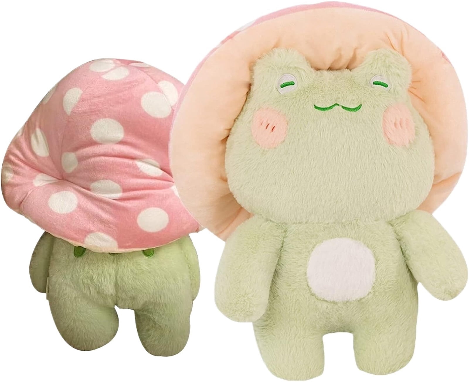 WP Frog Plush Toys, 10" Cute Frog with Red Mushroom Hat Stuffed Animals ...