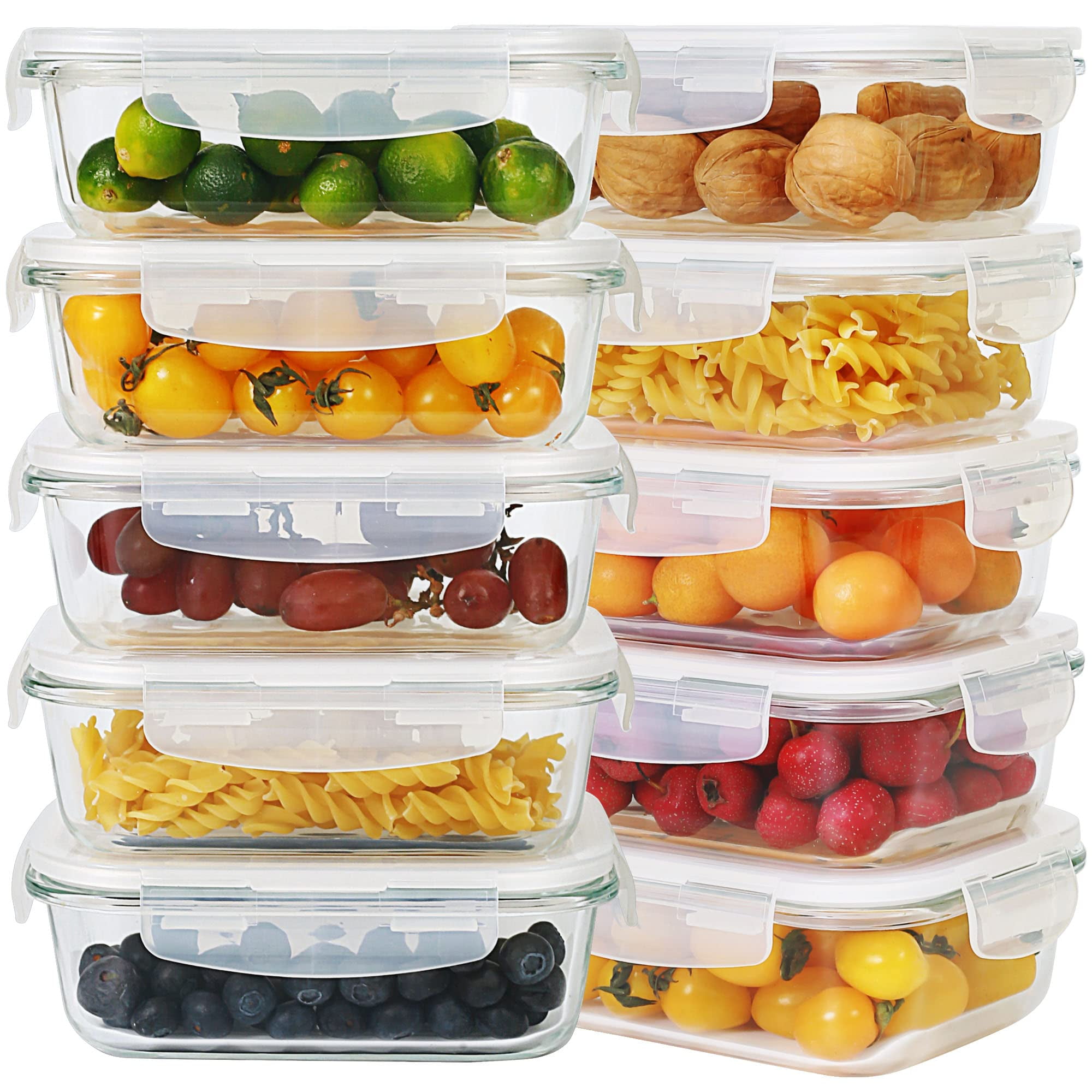 WP Glass Meal Prep Containers Meal Prep Bowls Food Storage Containers ...