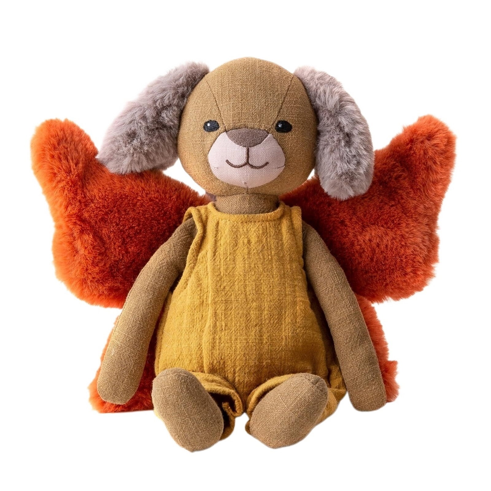 WP Plush Figures with Wings Mouse Fairy Linen Cotton Stuffed Animal Toy ...