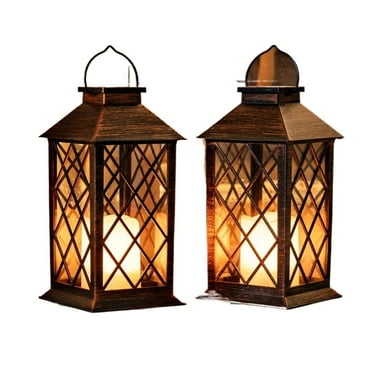 Evergreen Outdoor Edison Solar Lantern for Porch and Patio - Walmart.com