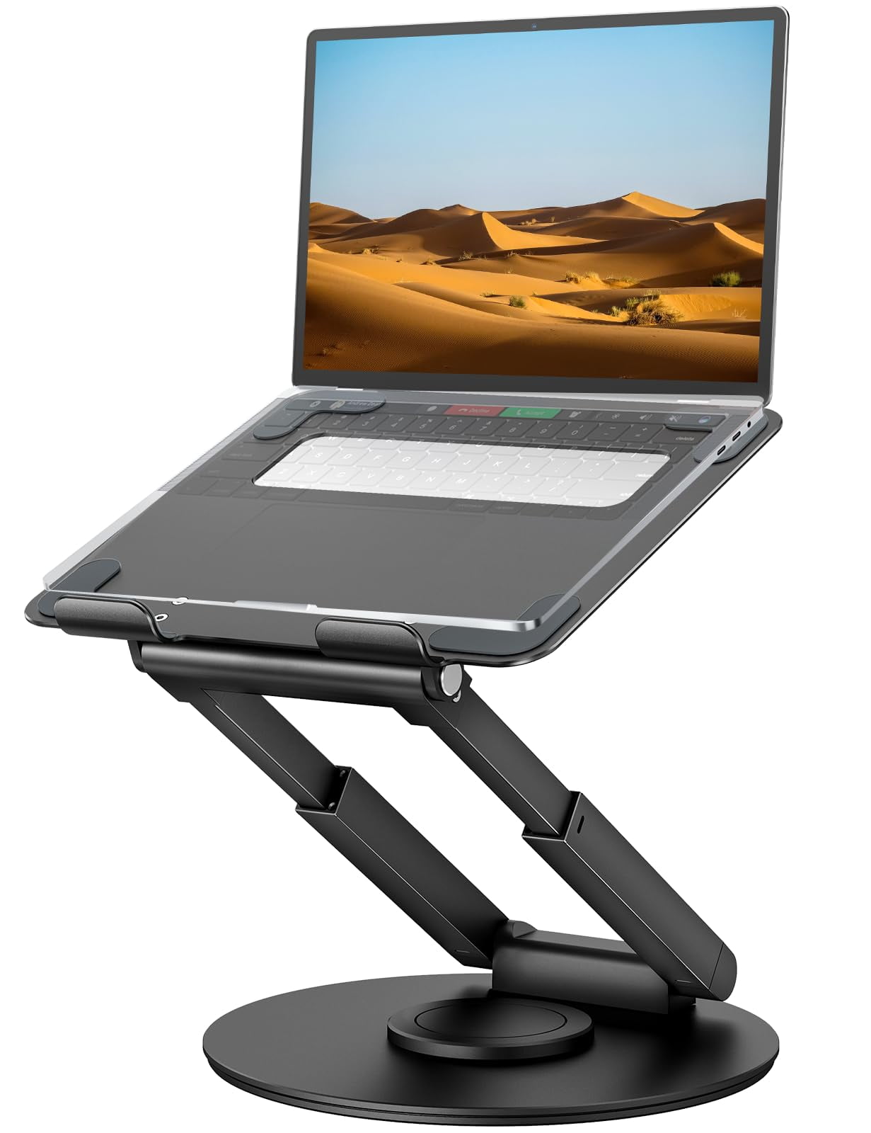 WP Telescoping Laptop Stand for Desktop with 360° Swivel Base, Height ...