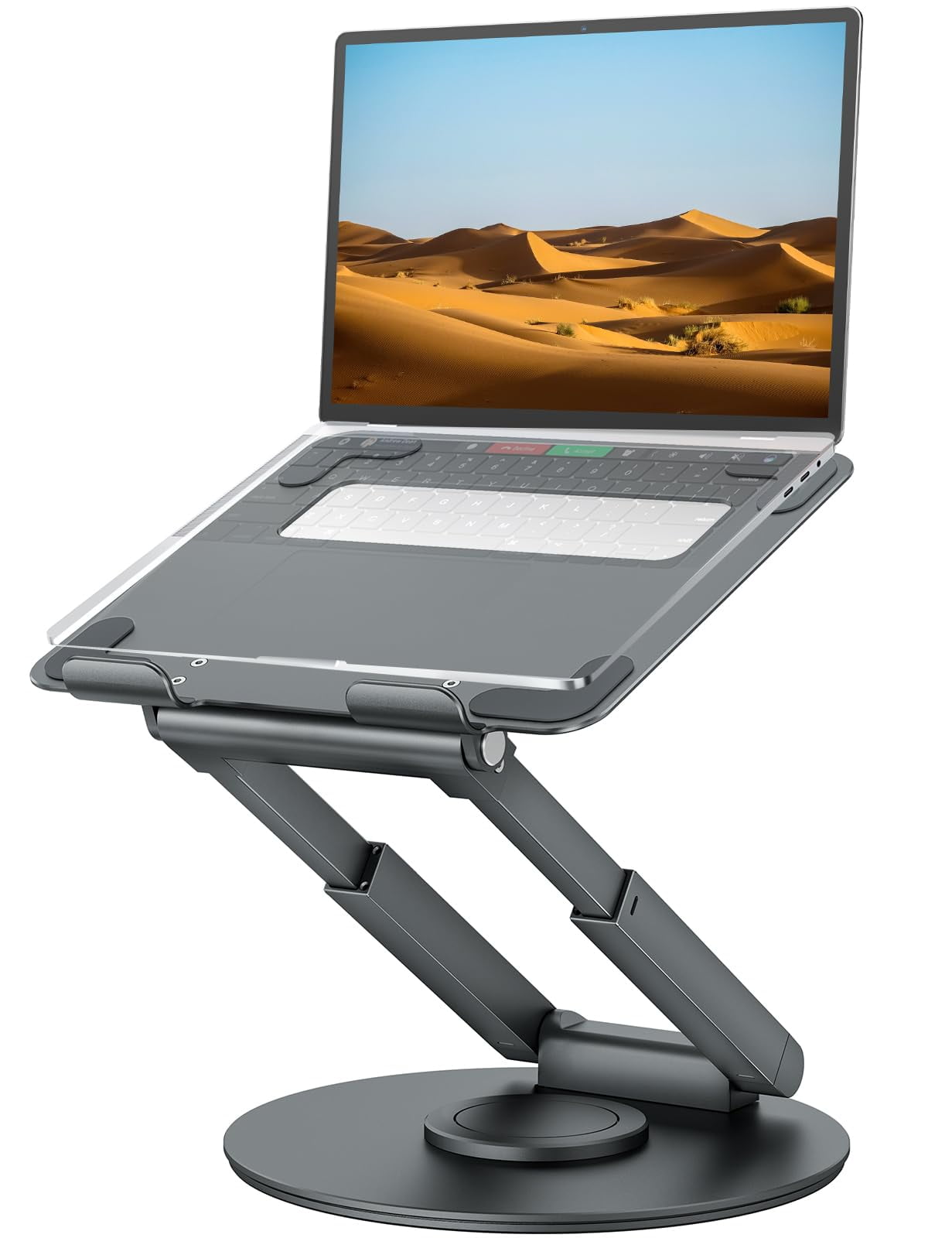 WP Telescoping Laptop Stand for Desktop with 360° Swivel Base, Height ...