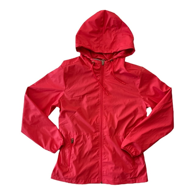 WP Weather Proof Women's Casual Lightweight Hooded Rain Jacket (Rococco ...