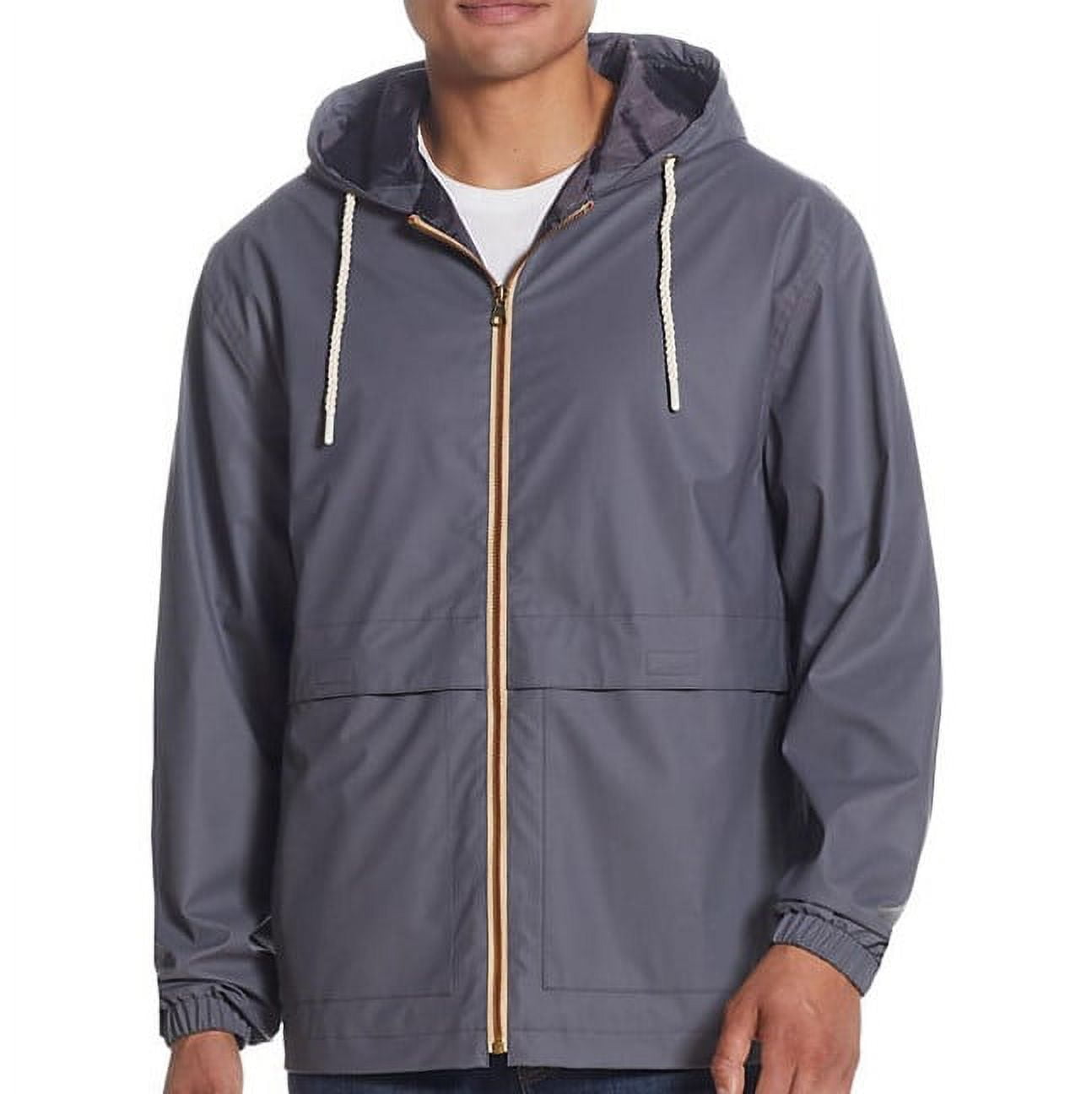 WP Weatherproof Men's Lightweight Hooded Rain Jacket, Medium (Forged ...