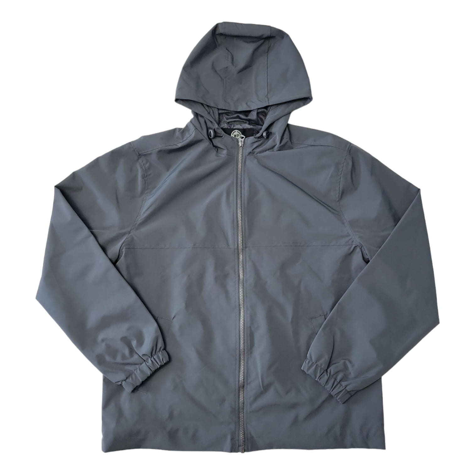 WP Weatherproof Men's Full Zip Lightweight Hooded Rain Jacket (Forged ...