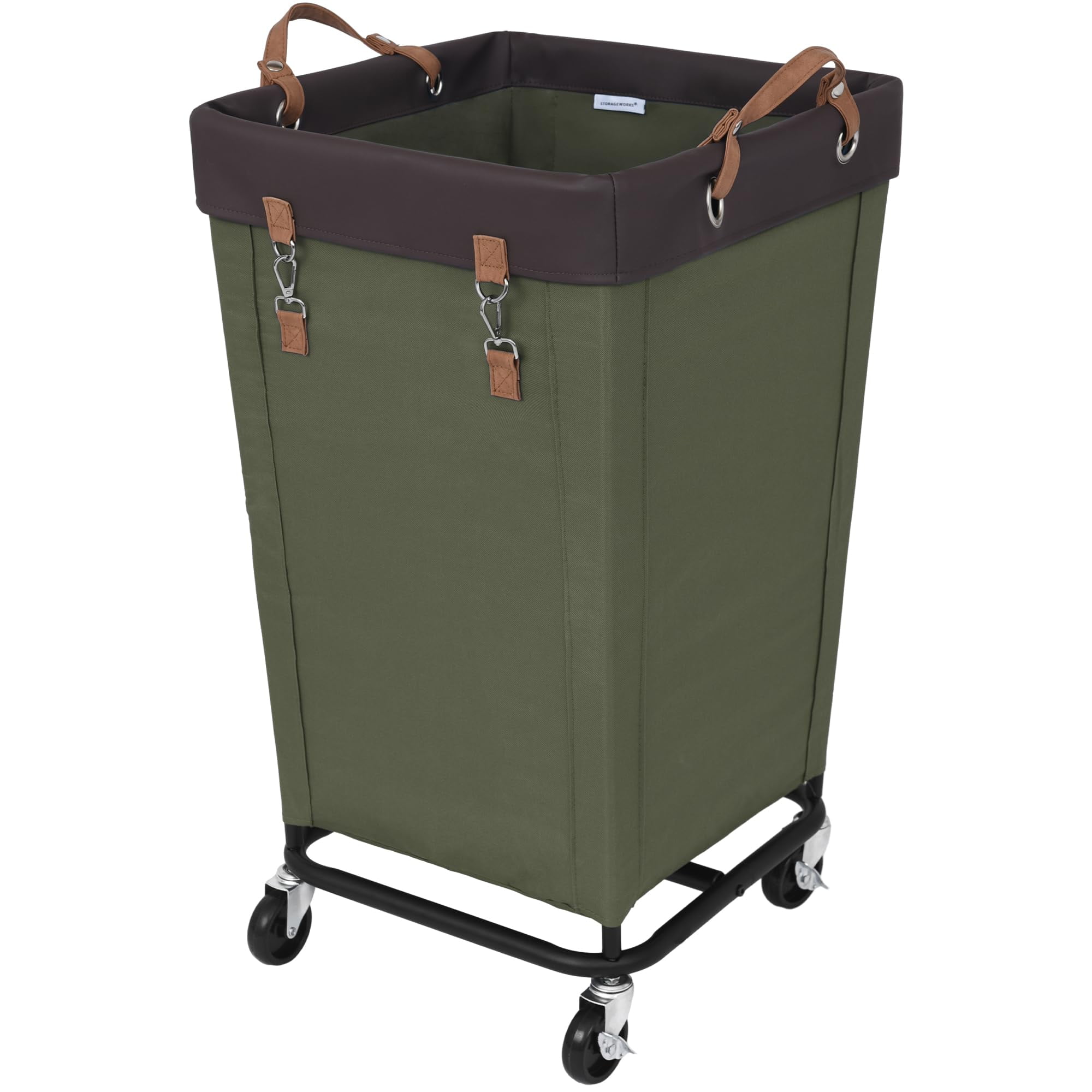 WP Wheeled laundry hamper, large rolling basket for clothes ...