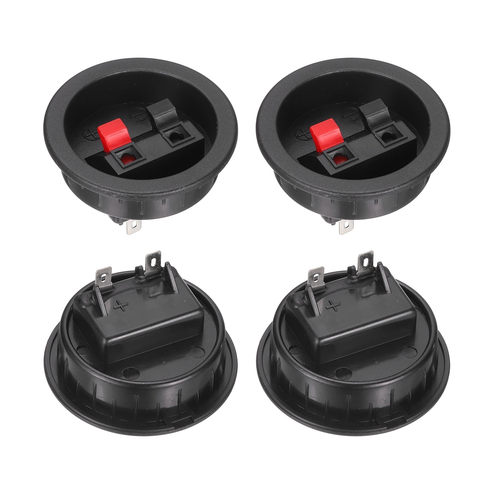 WP2-9A Round Speaker Box Terminal Clip, 2 Way Black Red Jack Socket ...