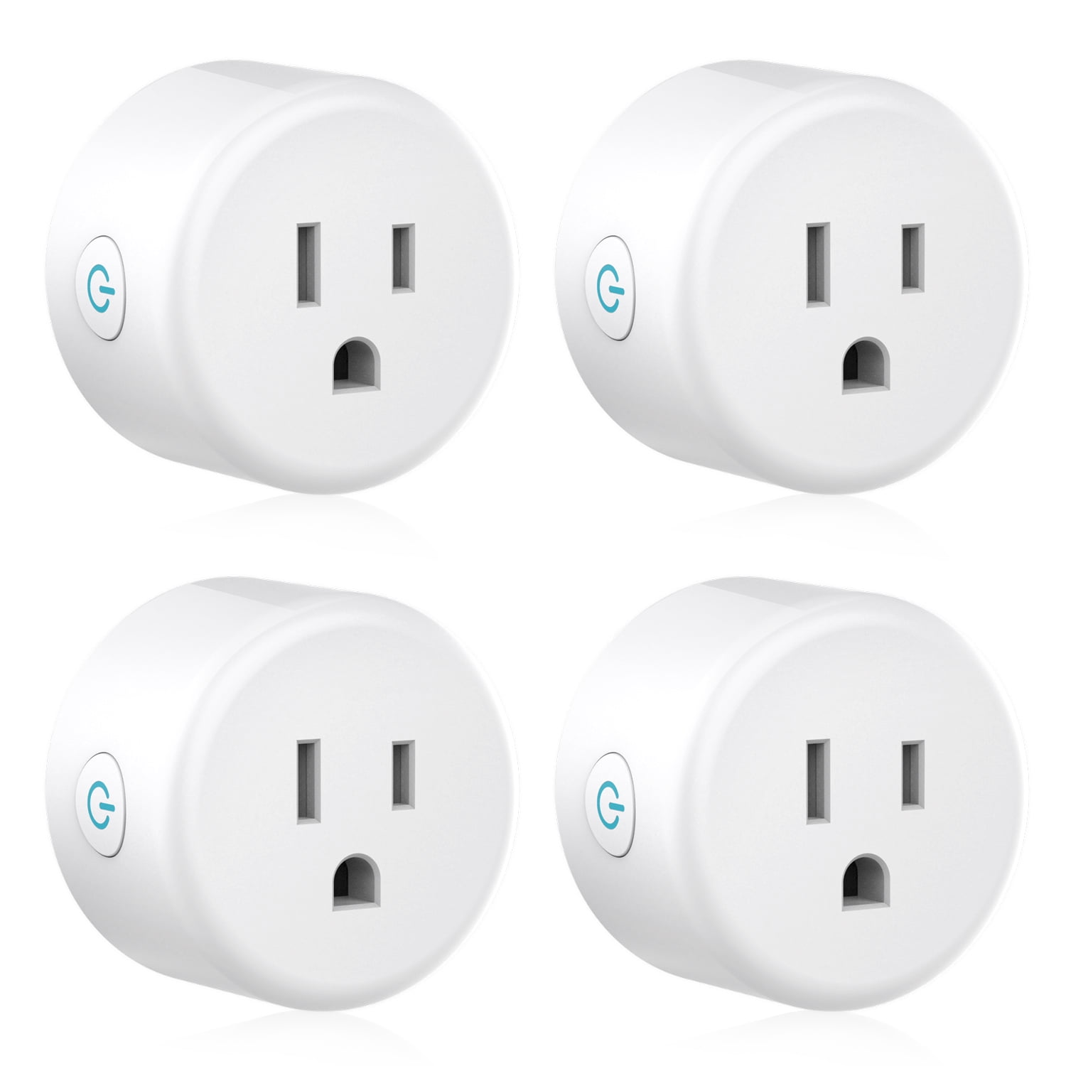 WP5-4: Gosund Smart Plug, 2-in-1 Compact Design 2.4 GHz Wi-Fi Smart ...