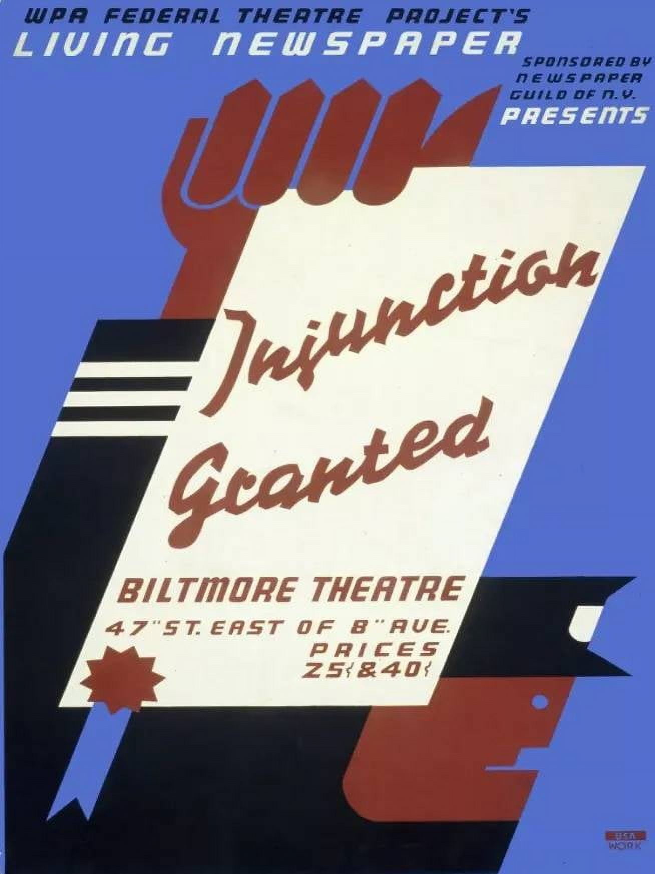 WPA Federal Theater Project's Poster. Fine Graphic Art. Interior Design ...