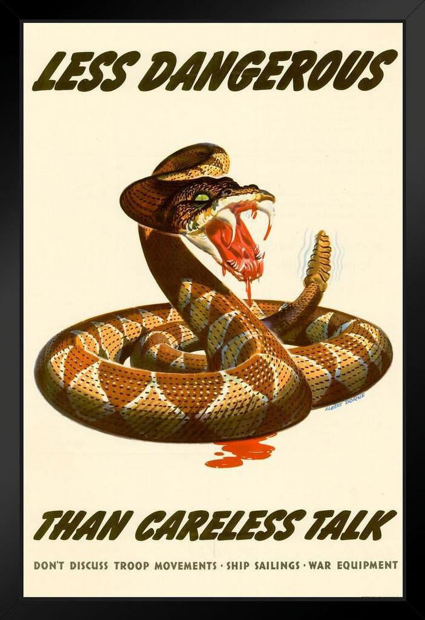 WPA War Propaganda Less Dangerous Than Careless Talk Dont Discuss Troop ...