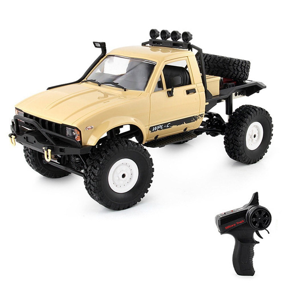 WPL 1/16 Remote Control Military Truck 4WD Off-road Climbing Car with ...