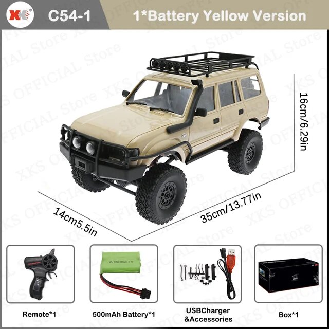 Wpl C54 C54 1 1 16 Rc Car 2 4g Remote Control 4x4 Off Road Lc80 Model