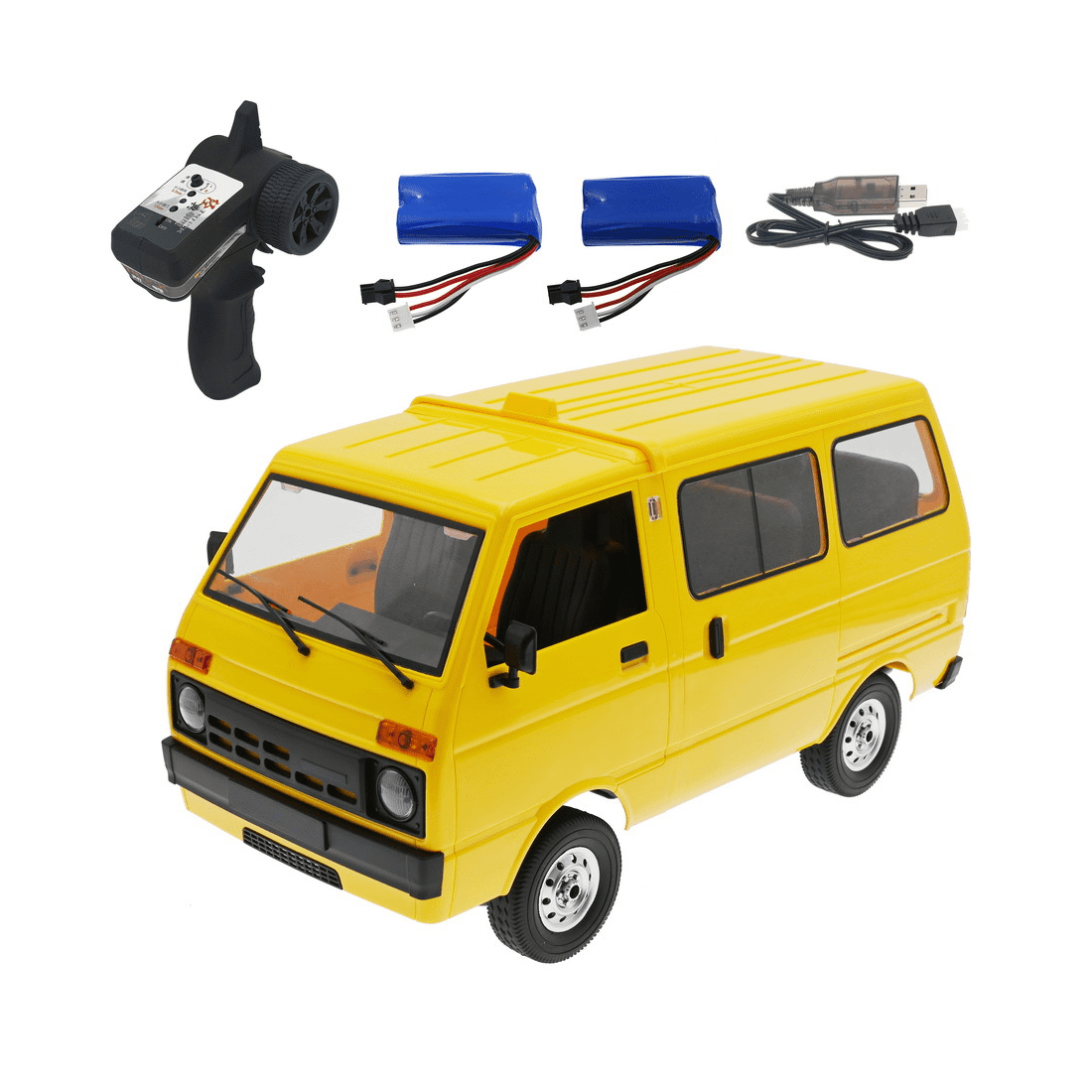 WPL D42 1/10 Scale Classic Van RC Car, 2.4G Proportional Steering Rear ...