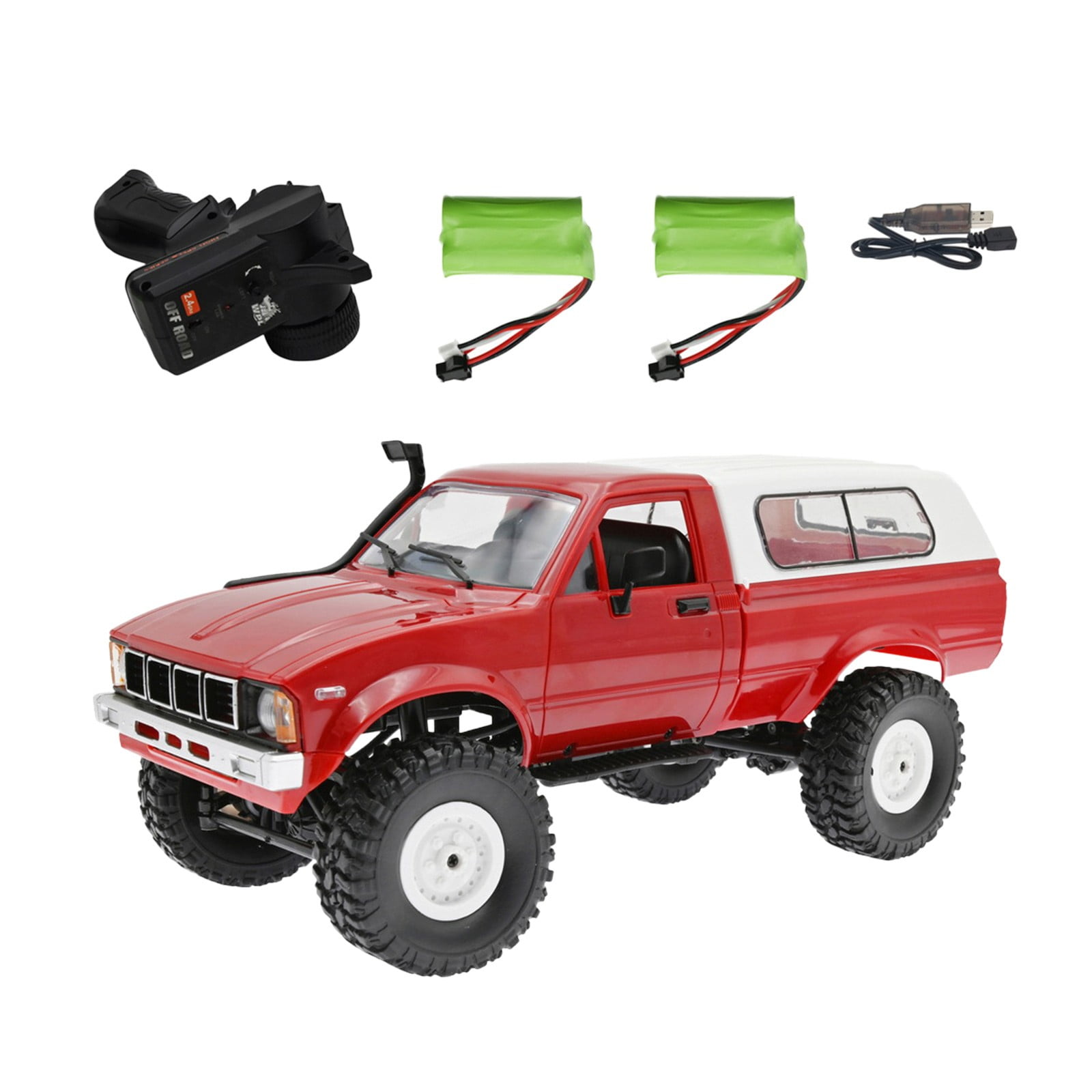 WPL Pickup C 24 Full Scale 1:162.4G Four Wheel Drive Climbing CAR RC ...