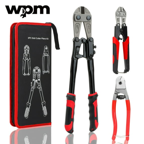 WPM 3pcs Bolt Cutters, 14" Heavy Duty Bolt Cutter, 8" Mini Bolt Cutter ...