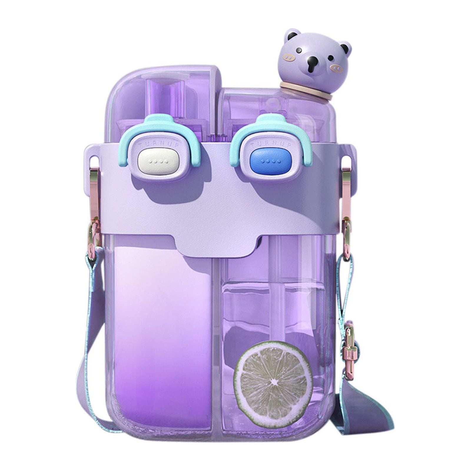 WPNMASNP Cute Water Bottle for Kids: 26Oz Kawaii Water Bottle for Girls, Funny Bear Water ...