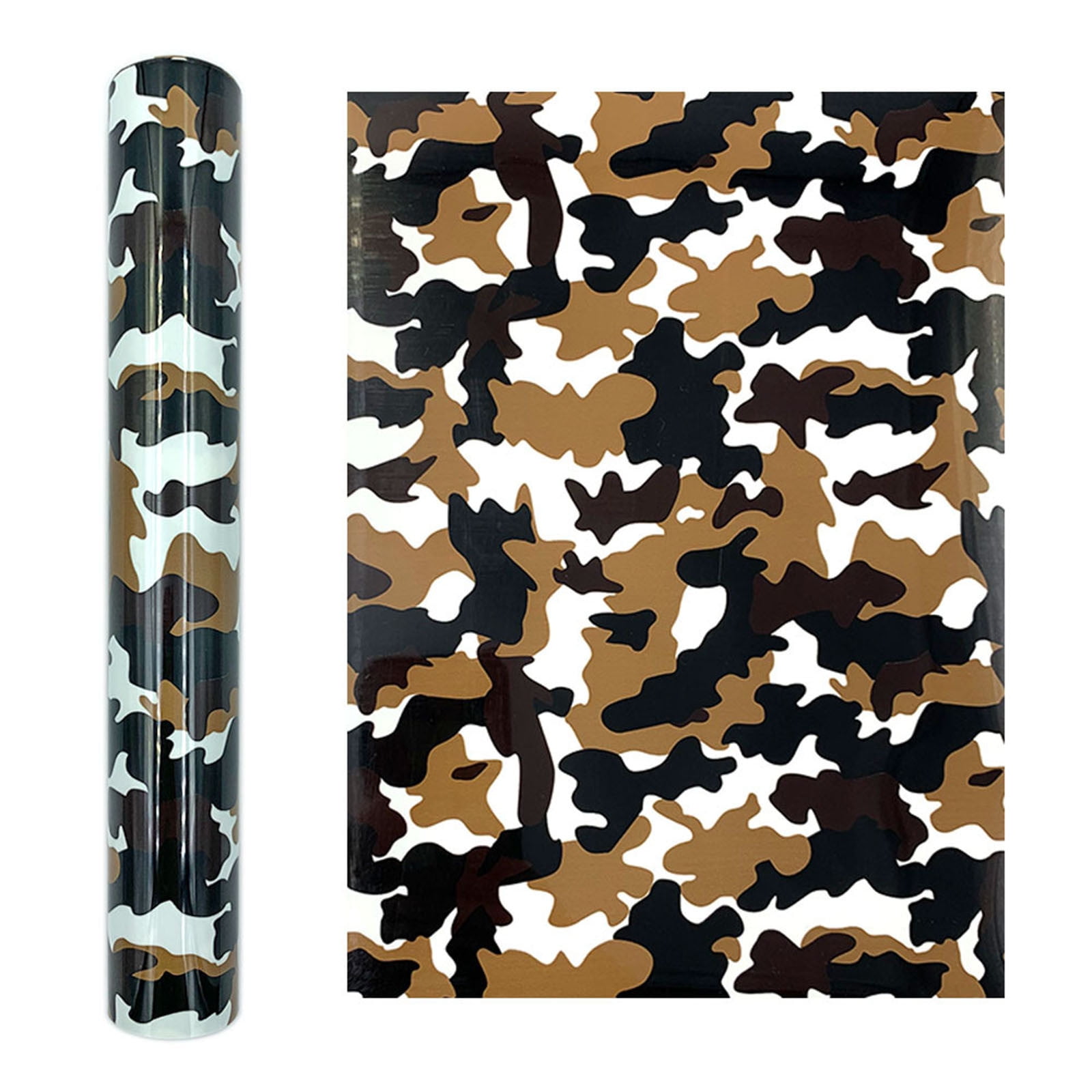 WPNMASNP Decoration Camouflage Heat Transfer Vinyl Camo Htv Vinyl Iron ...