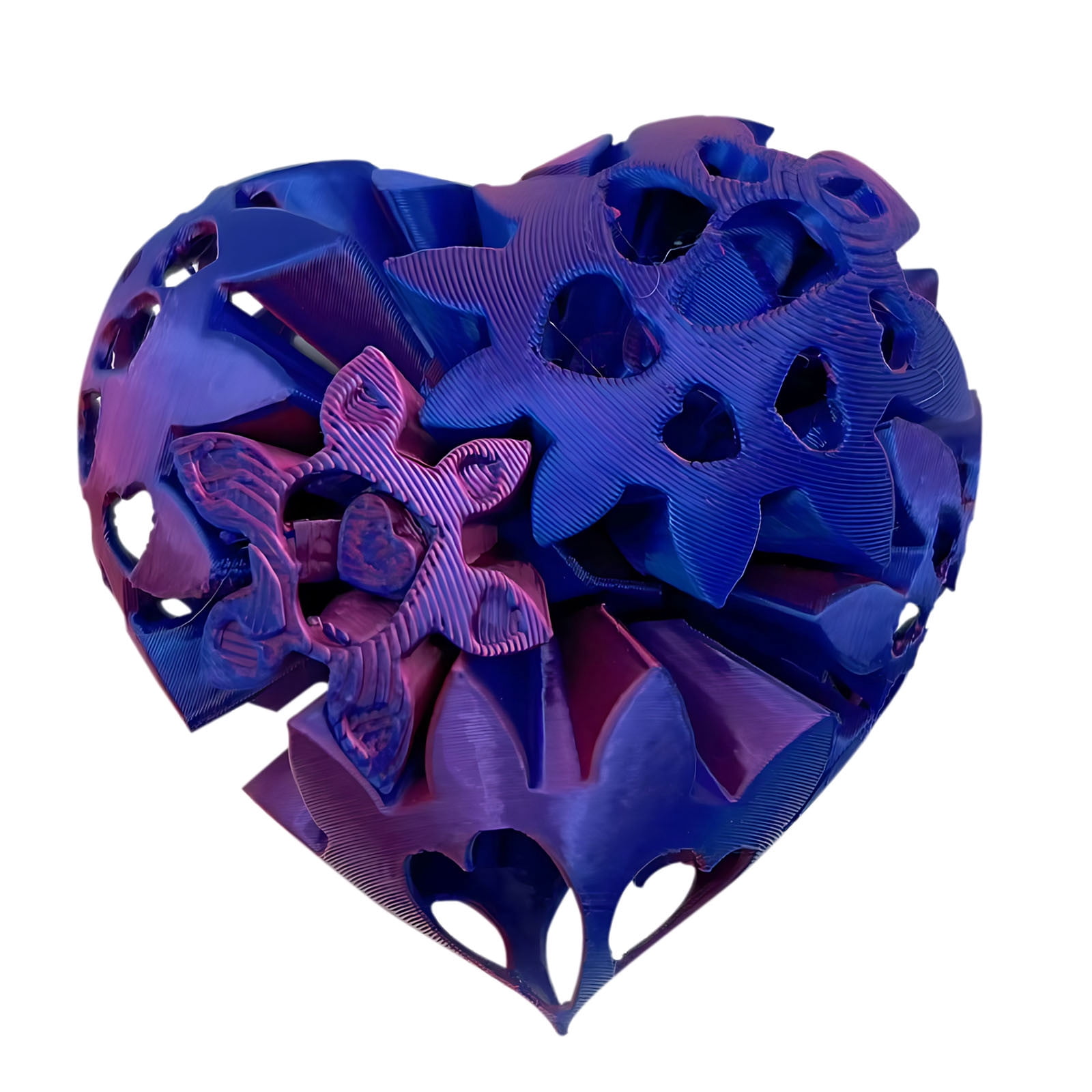 WPNMASNP Heart 3D Printed Gear Love Heart, Spin Gear Cube Fidget Toy ...