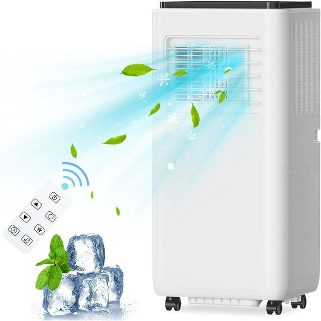 WPOND 8,000 BTU Portable Air Conditioner & Dehumidifier, 3-in-1 Portable AC W/ Remote Control ...