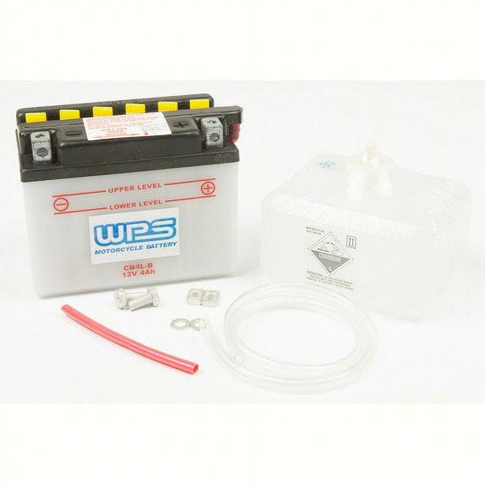 WPS - Western Power Sports CB4L-B; 12V Heavy Duty Battery W / Acid Cb4L ...