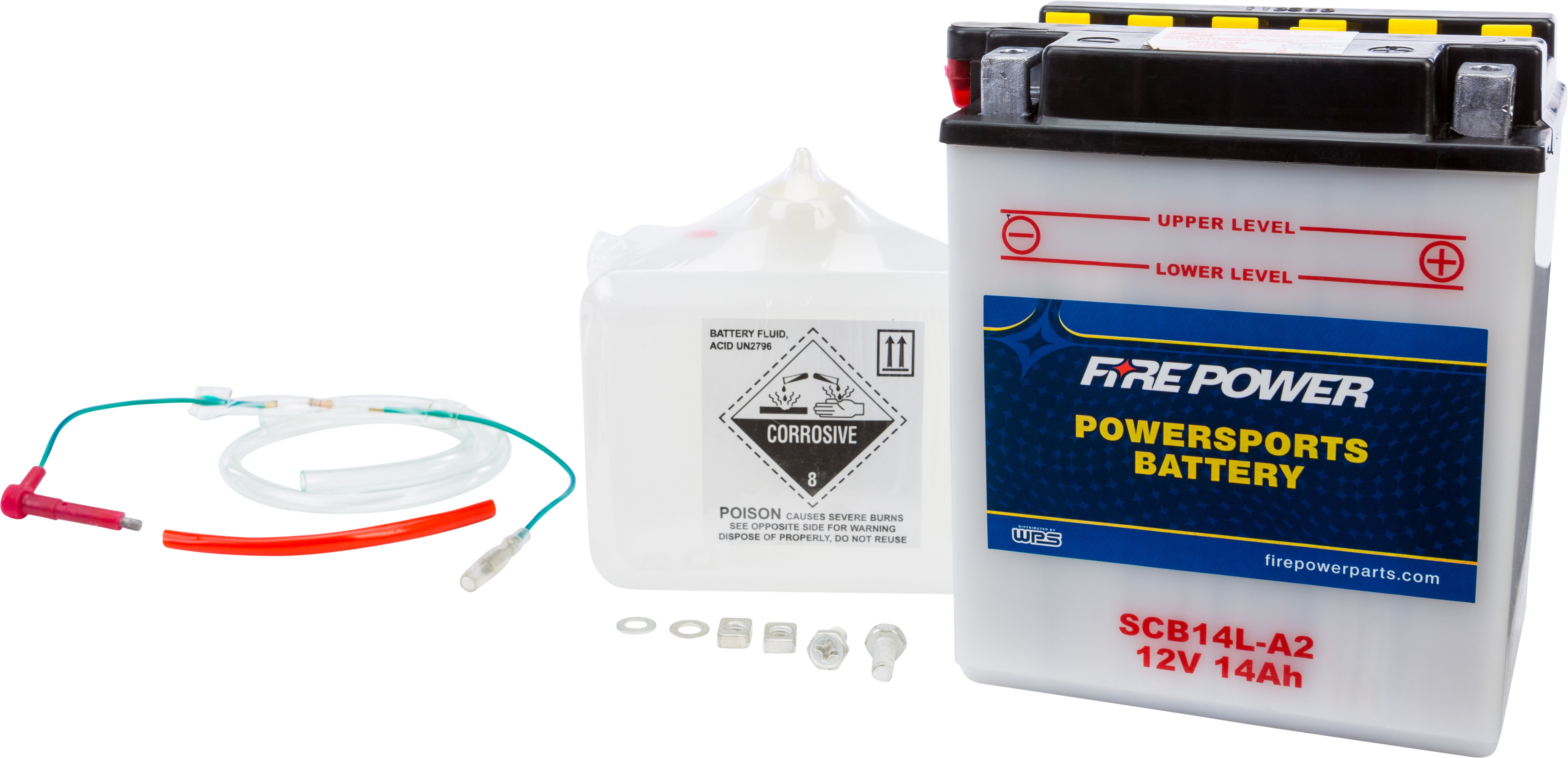 WPS - Western Power Sports SCB14L-A2 W/SENS; 12V Heavy Duty Battery W ...