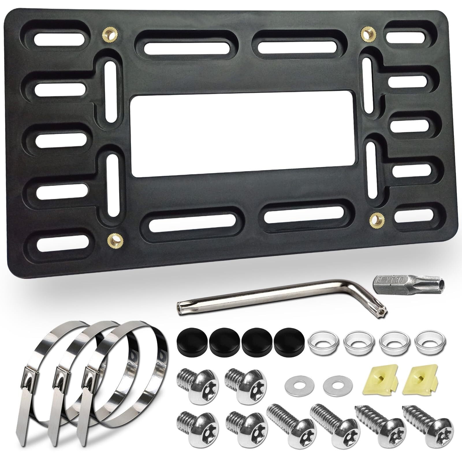 WQ Front License Plate Bracket Holder - Front Bumper License Plate ...