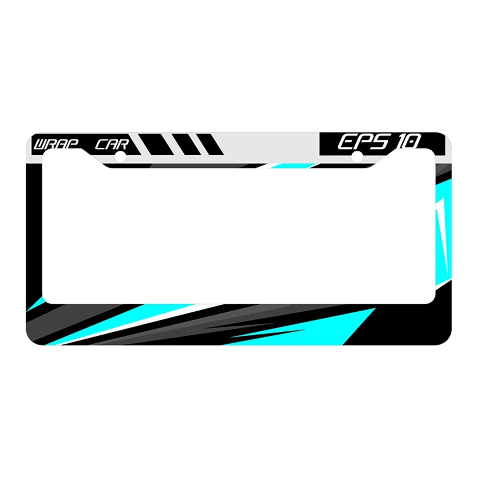 WQ License plate frame with cool color scheme for World Rally Formula ...