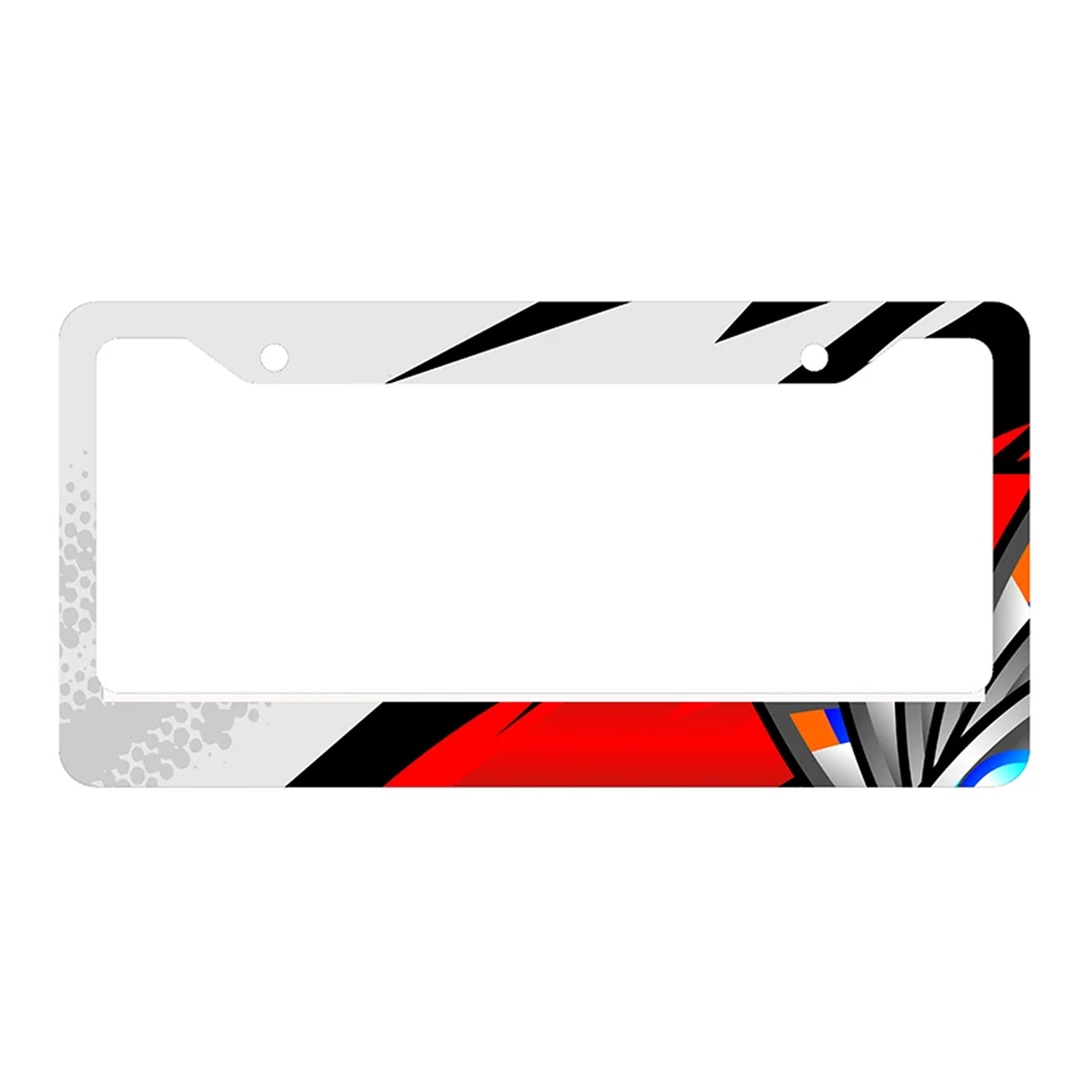 WQ License plate frame with cool color scheme for World Rally Formula ...
