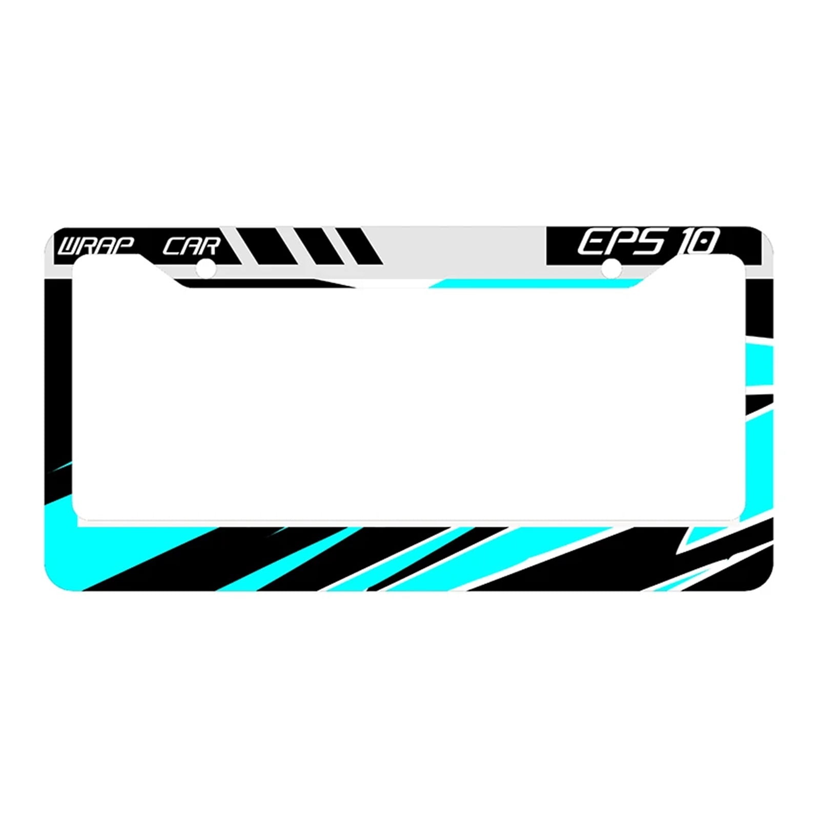 WQ License plate frame with cool color scheme for World Rally Formula ...