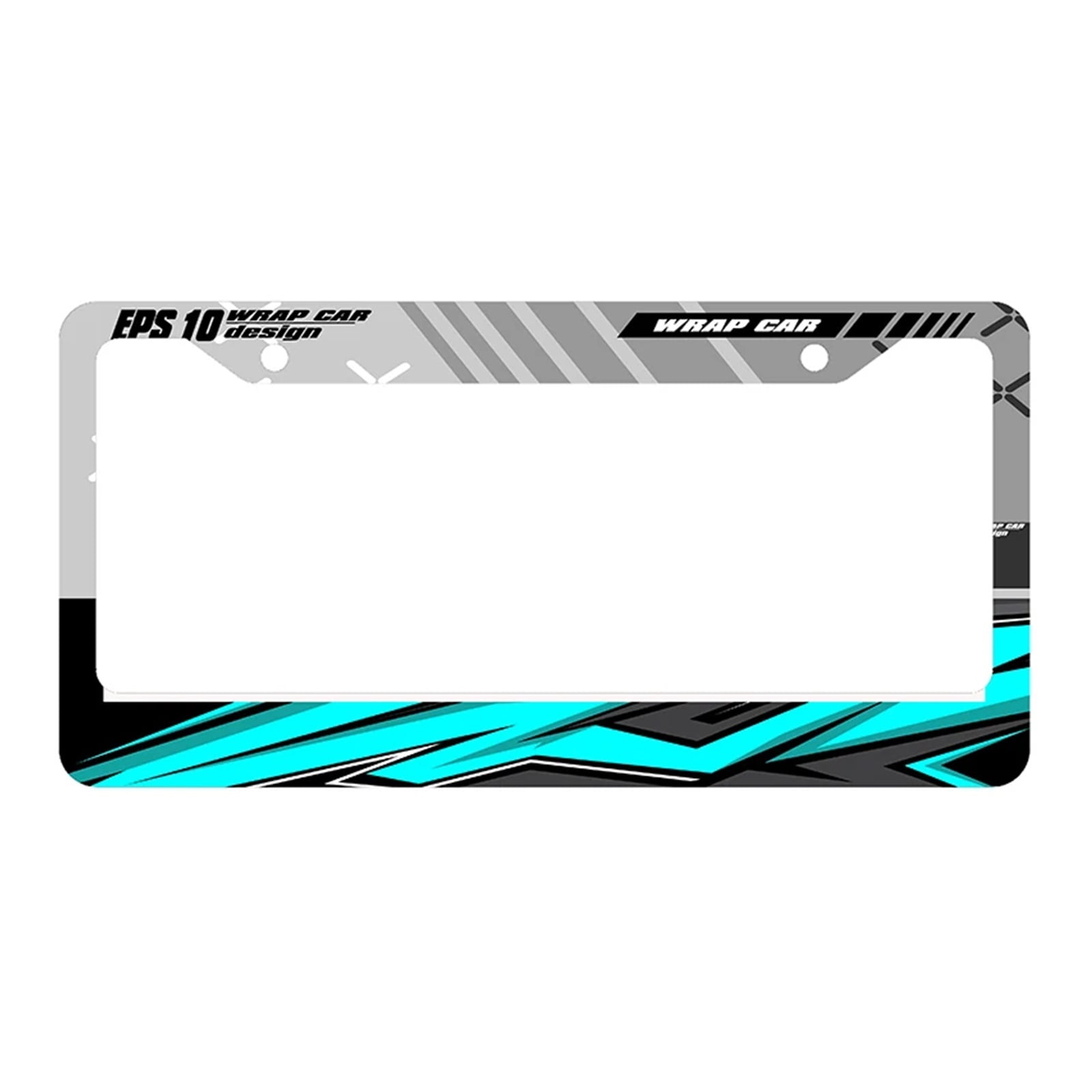 WQ License plate frame with cool color scheme for World Rally Formula ...