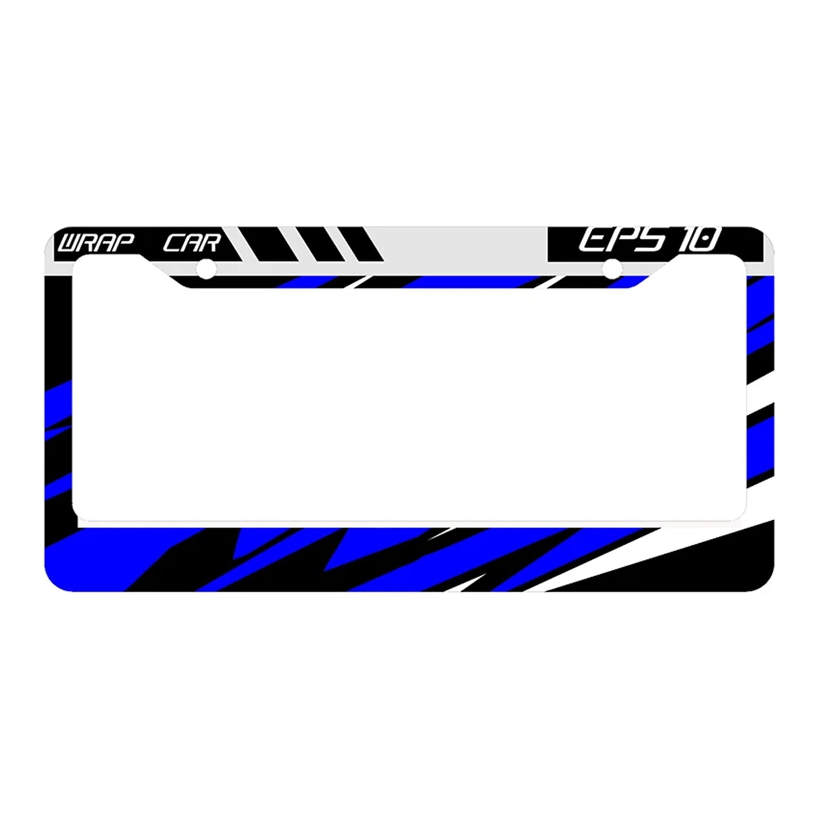 WQ License plate frame with cool color scheme for World Rally Formula ...