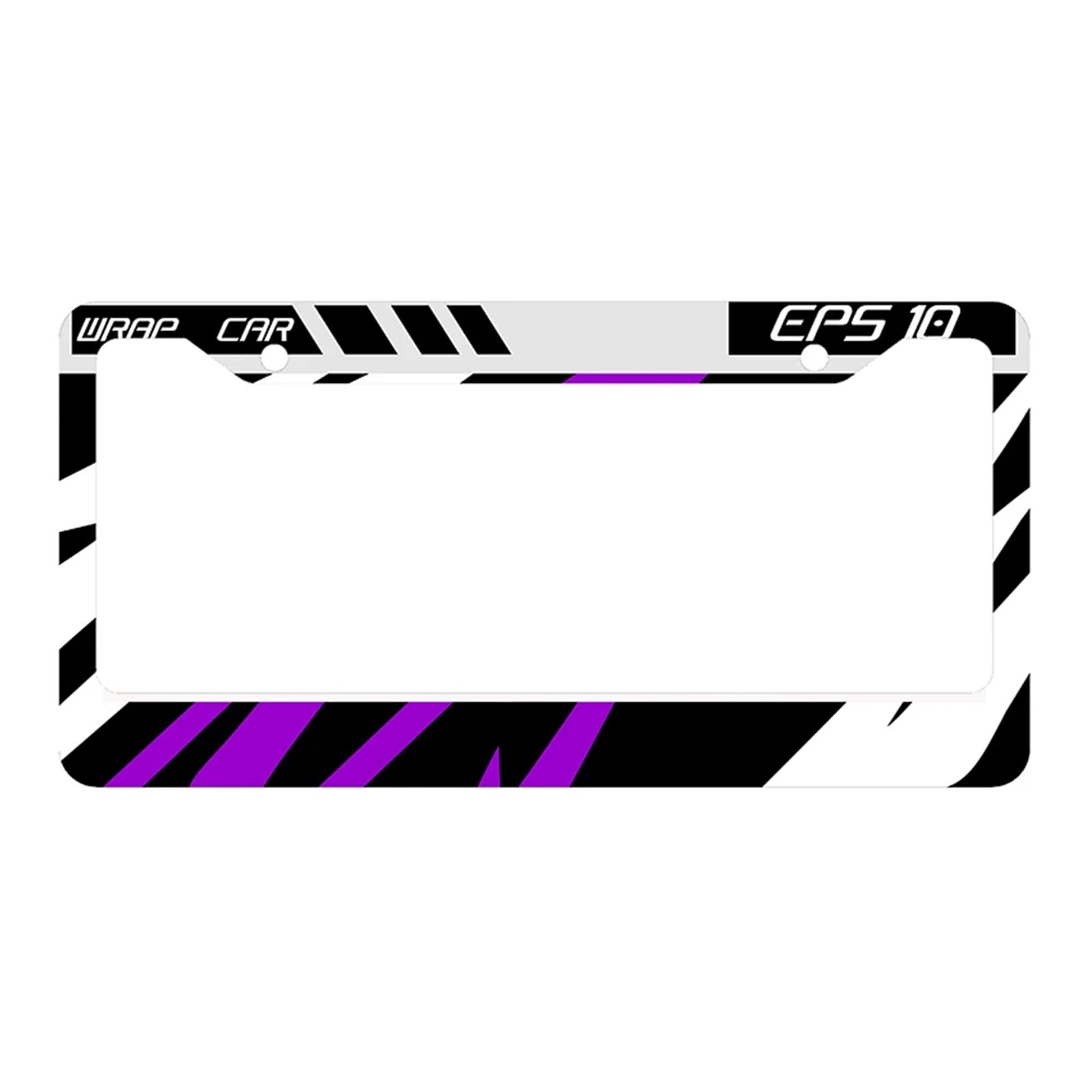 WQ License plate frame with cool color scheme for World Rally Formula ...