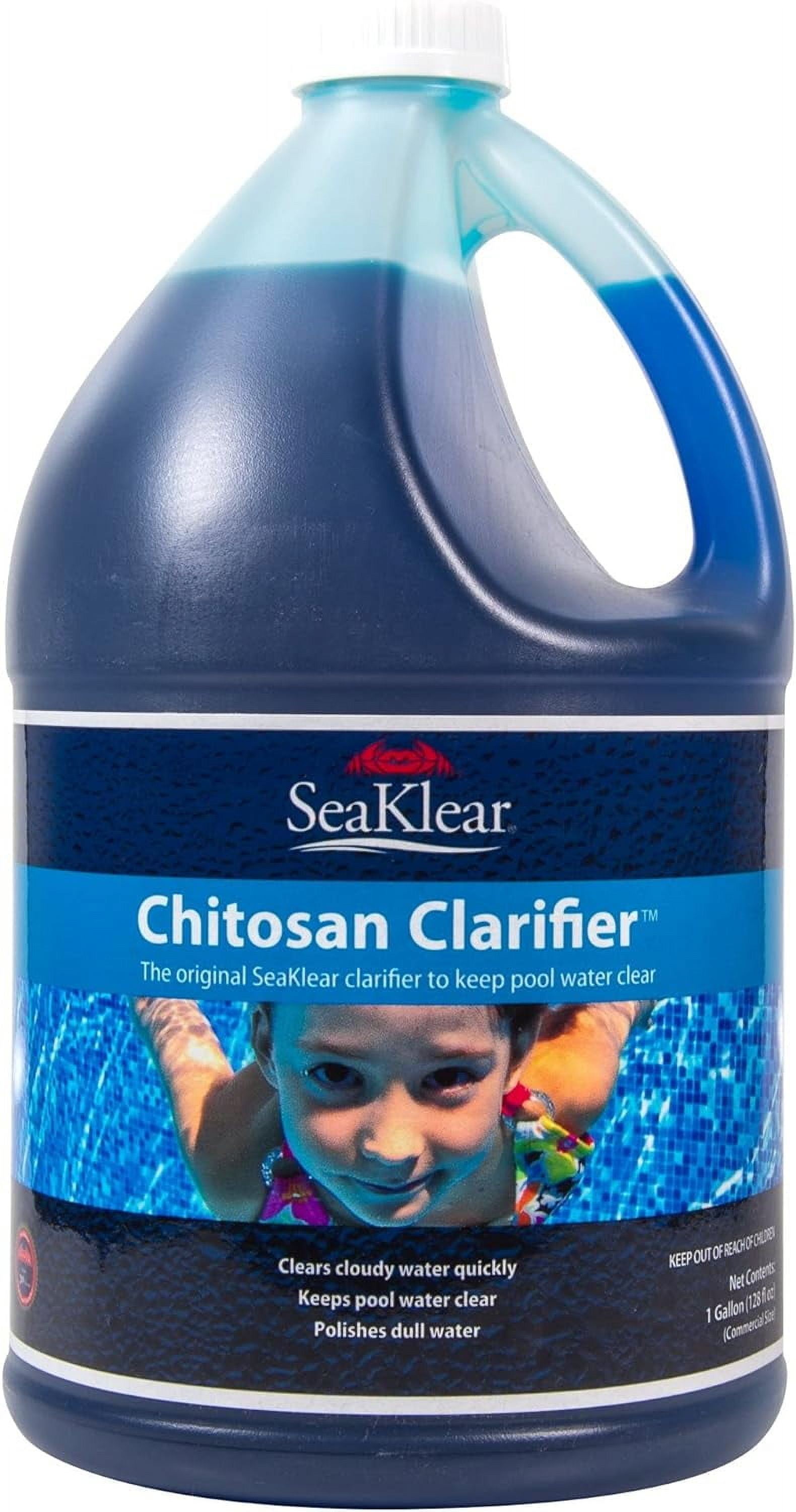 WQA Certified - SeaKlear Natural Clarifier for Pools, 1 Gallon Bottle ...