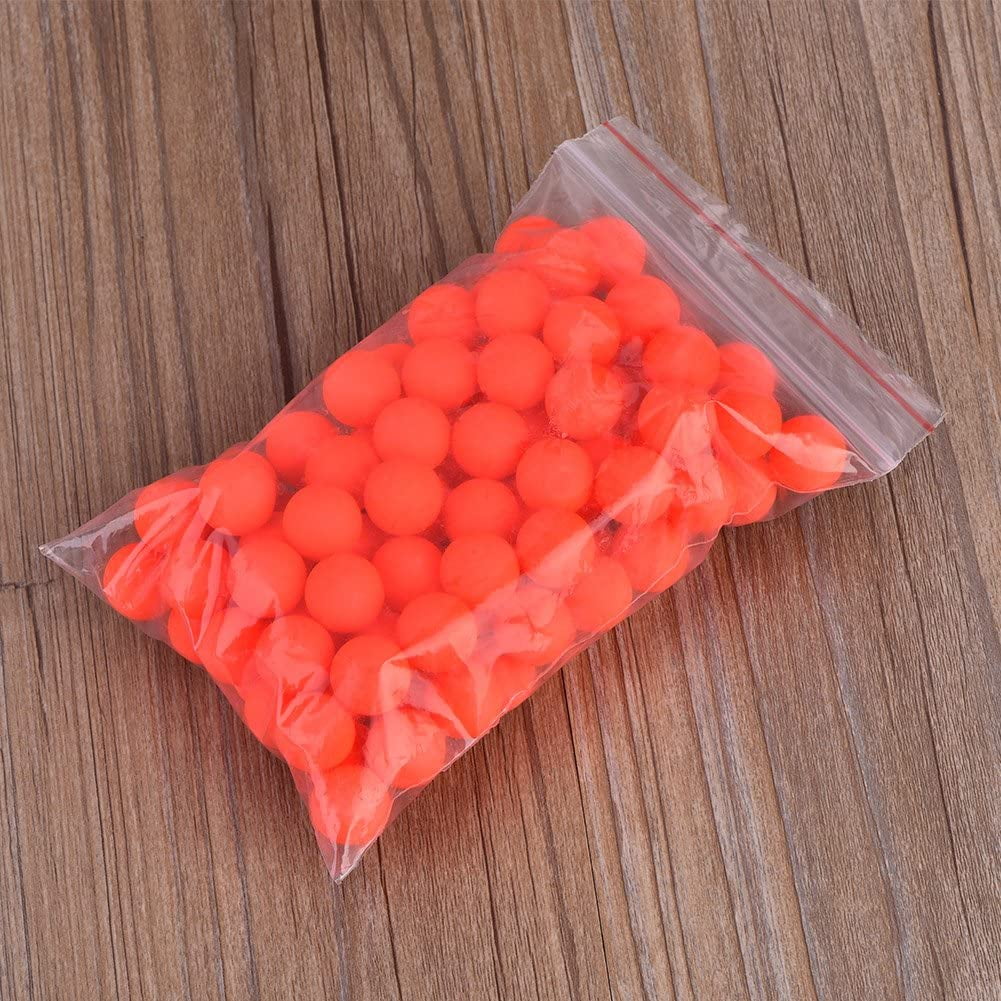WQBLQH 100Pcs Fishing Floats Balls, Foam Buoanc Ball Red Pompano Rigs ...