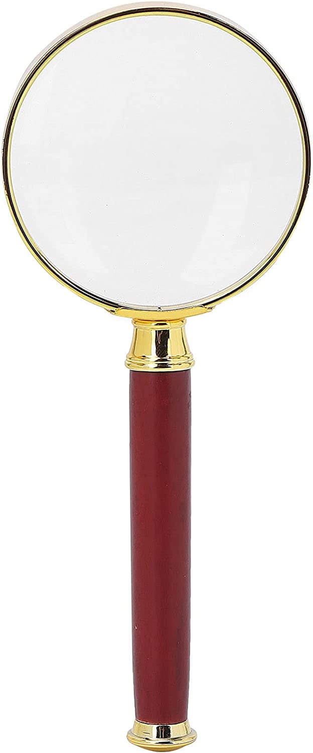 WQBLQH 10X Handheld Magnifing Glass, Reading Magnifier Loupe Glasses ...