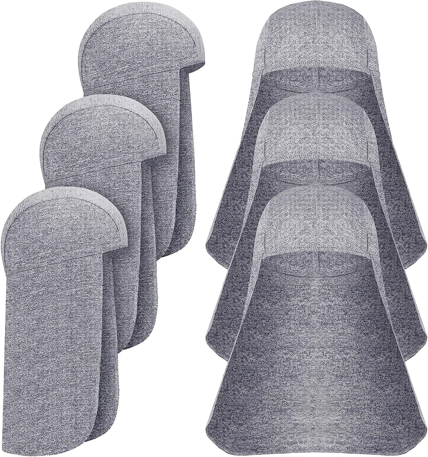 WQBLQH 6 Pieces Hard Hat Sun Shade Cooling Skull Cap Sun Neck Protector ...
