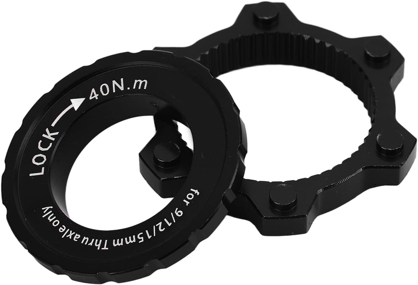 WQBLQH Bike Hub Disc Brake Center Lock Adapter, Aluminum Allo Center ...