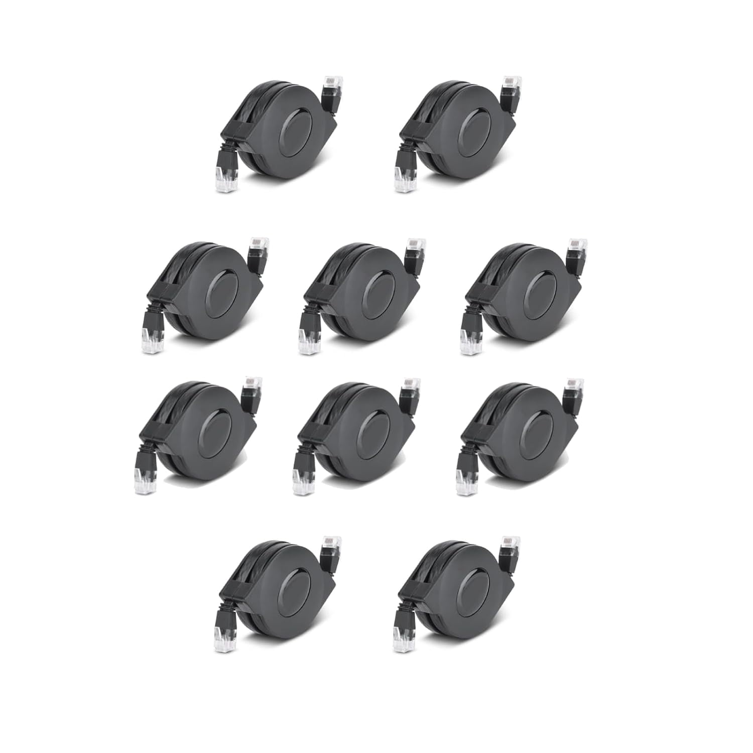 WQBLQH CAT 6 Ethernet Cable Ultra Flat, Adjustable Retractable CAT6 ...