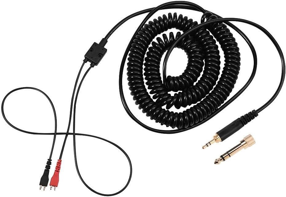 WQBLQH Coiled Headphone Cable with 3.5MM and 6.5MM Plug, Replacement ...