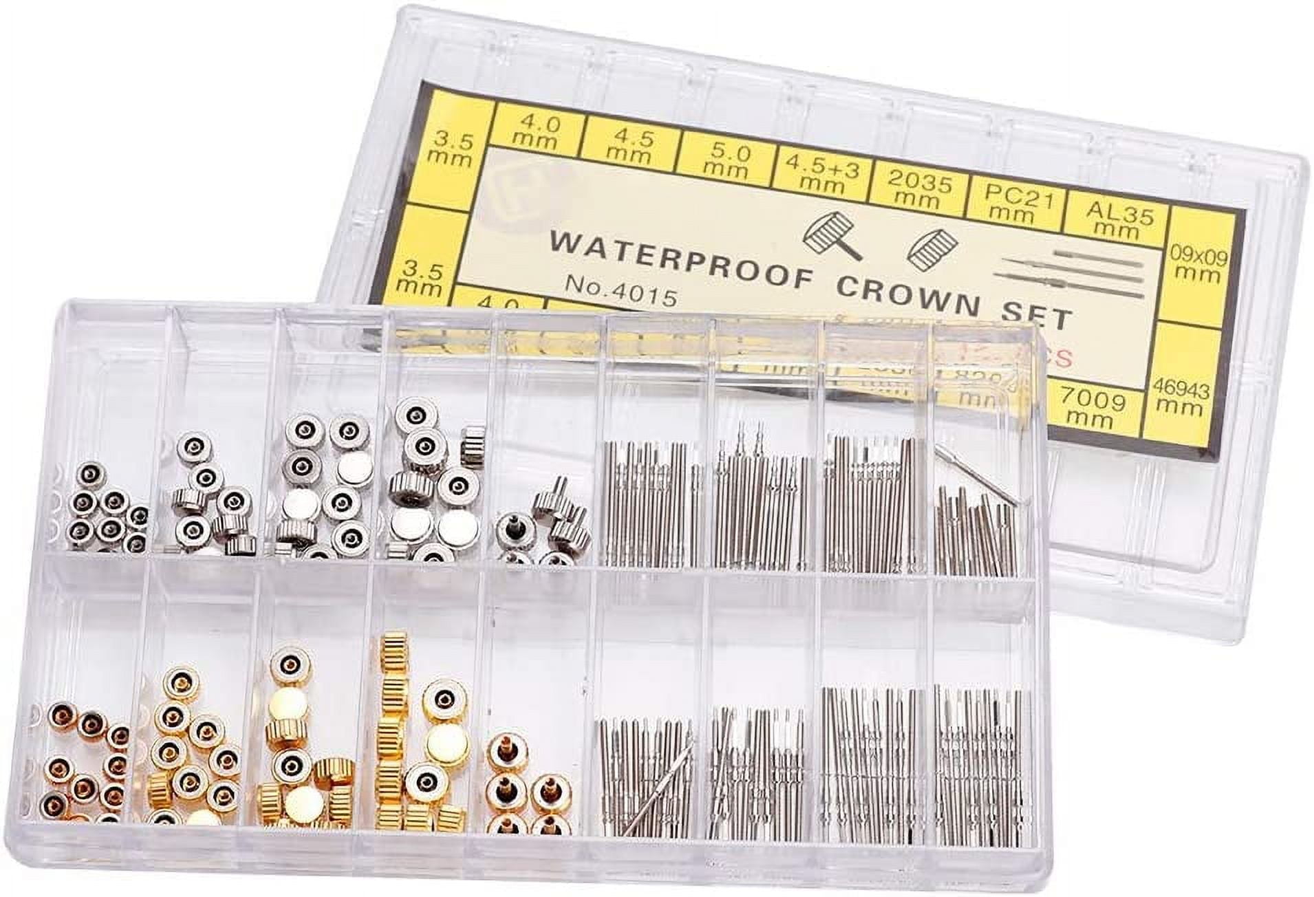 WQBLQH Watch Crown Spring Kit Set, Stainless Steel Watch Crown Spring ...