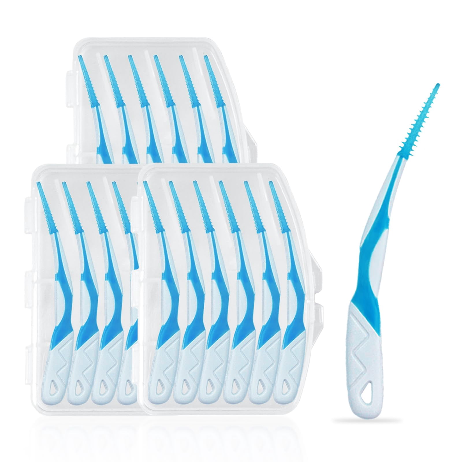 WQINX Dental Floss Picks WHF2 Portable Soft Silicone Interdental Brush ...