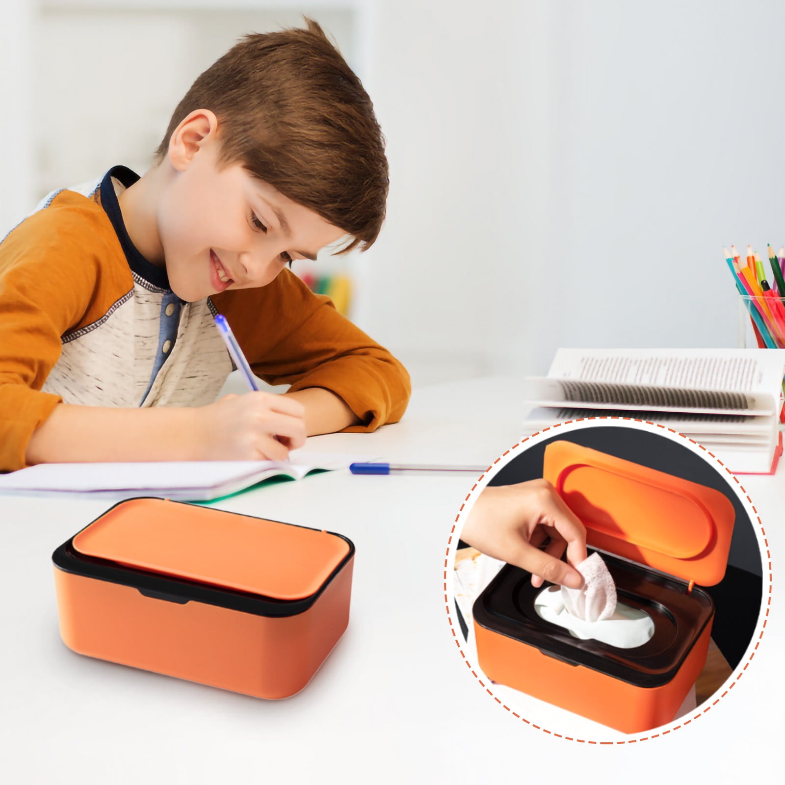 WQJNWEQ Baby Wipes Dispenser, Wipe Holder With Lids Diaper Wipes Case ...